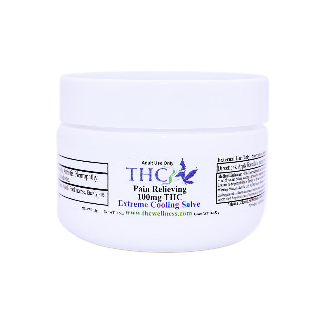 1oz 100mg Extreme Cooling Salve – THC Wellness